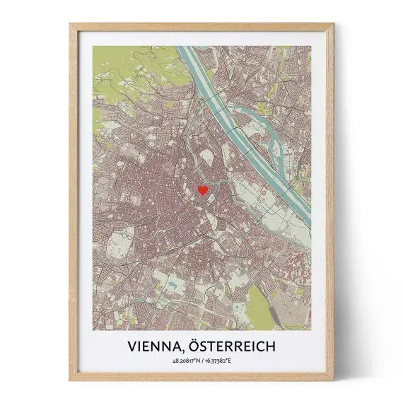 Stadtplan Poster - Individuelle Stadtkarten Poster - Positive Prints