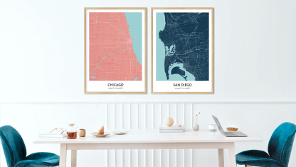 Custom City Map Prints: Create Unique Wall Art - Positive Prints