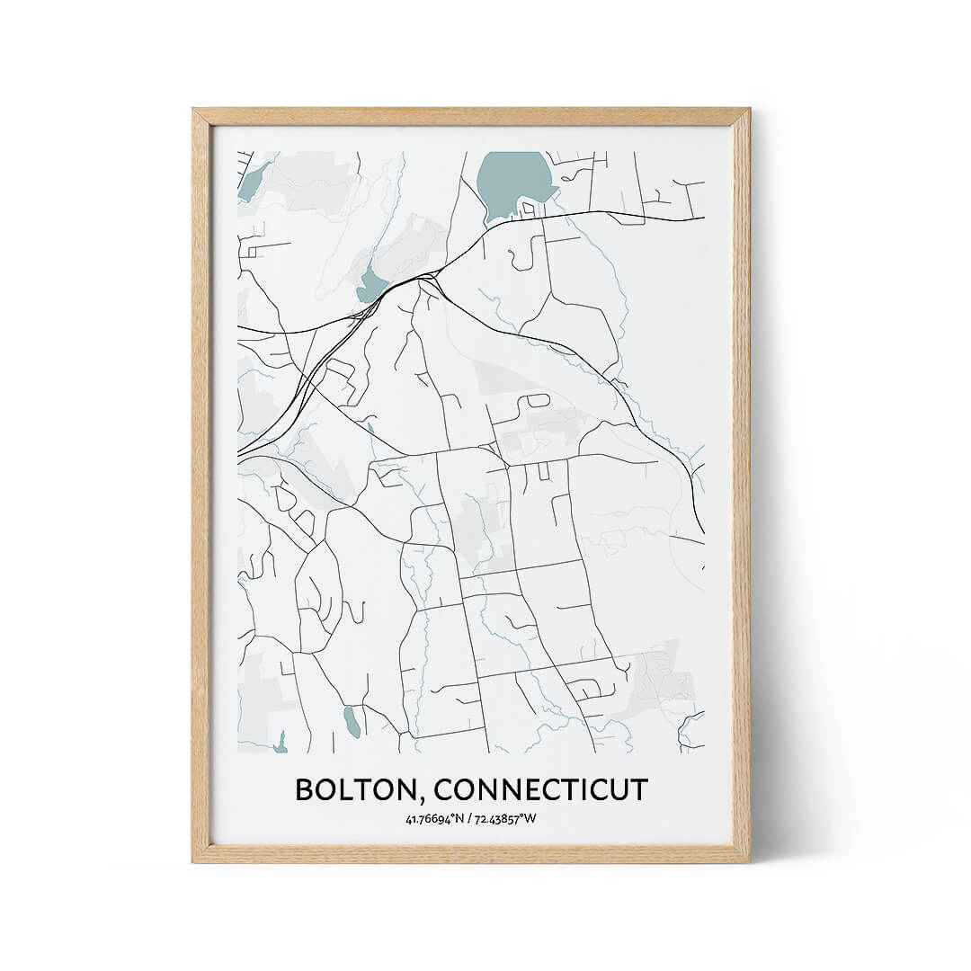 Bolton Map Poster - Your City Map Art - Positive Prints