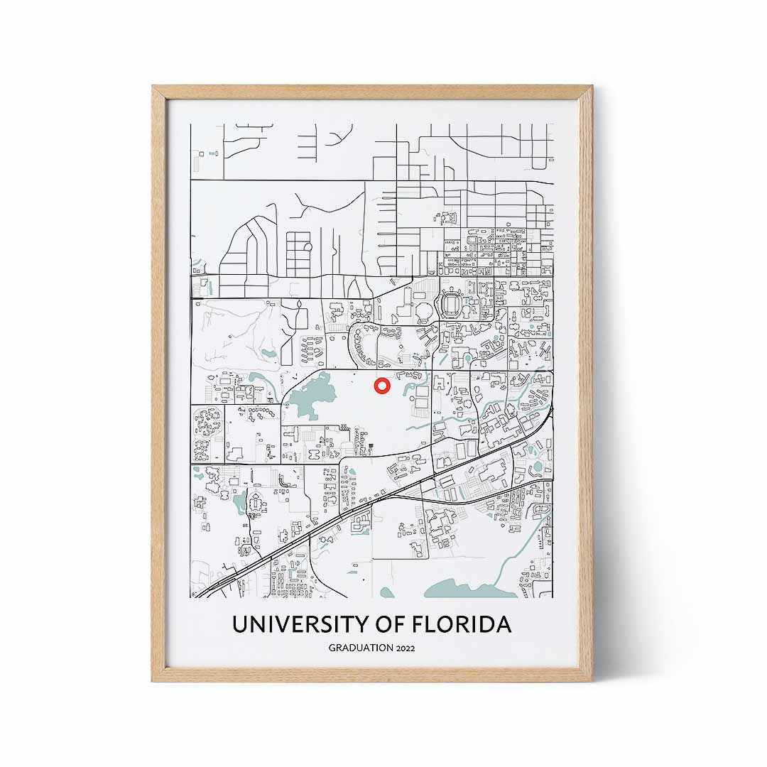 Graduation Map - Personalized Graduation Gift - Positive Prints