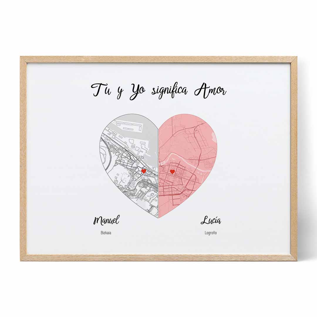 Mapa del amor - Positive Prints