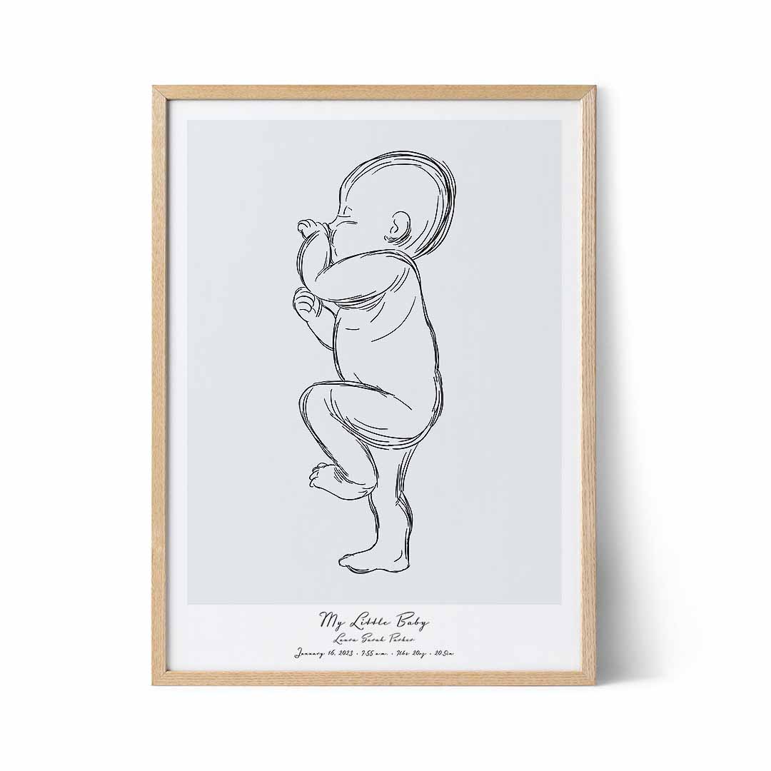 My Little Baby - Personalized Baby Wall Art - Positive Prints