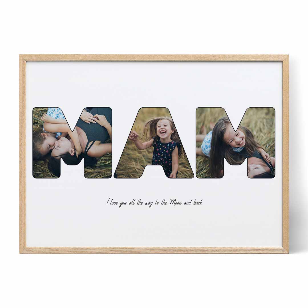 Mam Letter Photo Collage - Personalised Gift - Positive Prints
