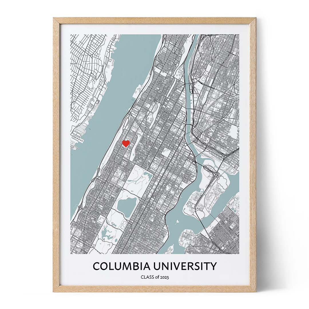 Graduation Map - Personalized Graduation Gift - Positive Prints