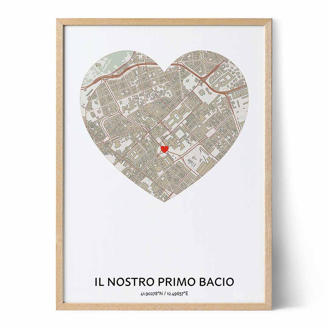 Mappa del Nostro Primo Bacio - Positive Prints