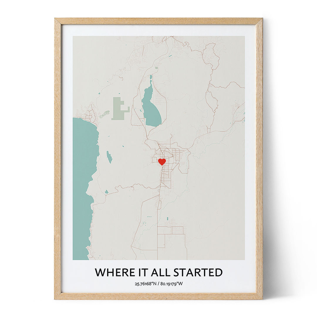 Personalized Business Location Map - Positive Prints