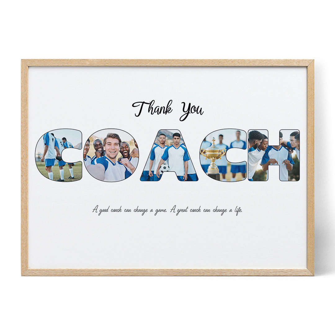 Coach Letter Photo Collage - Positive Prints