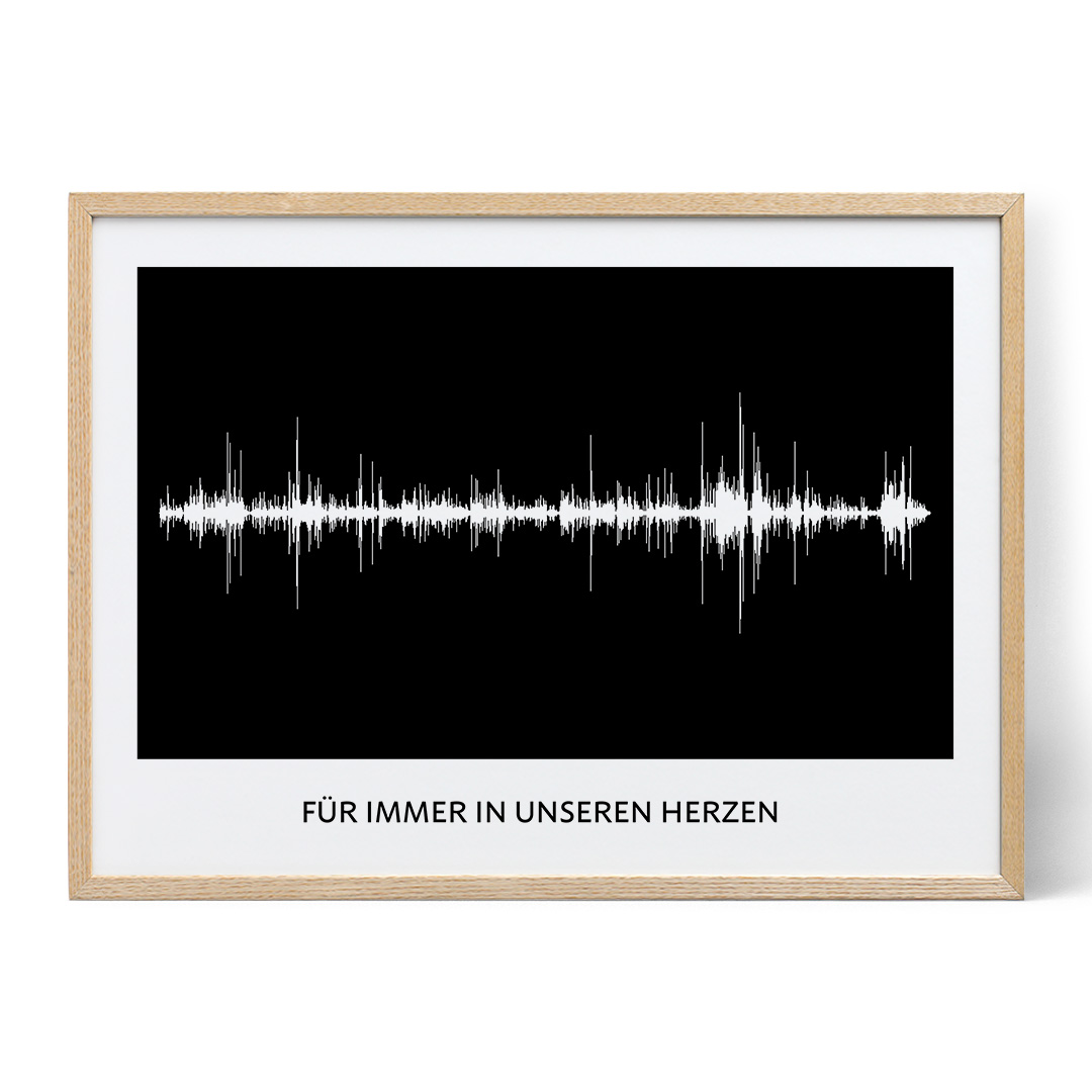 Gedenk-Schallwellen-Kunst - Positive Prints