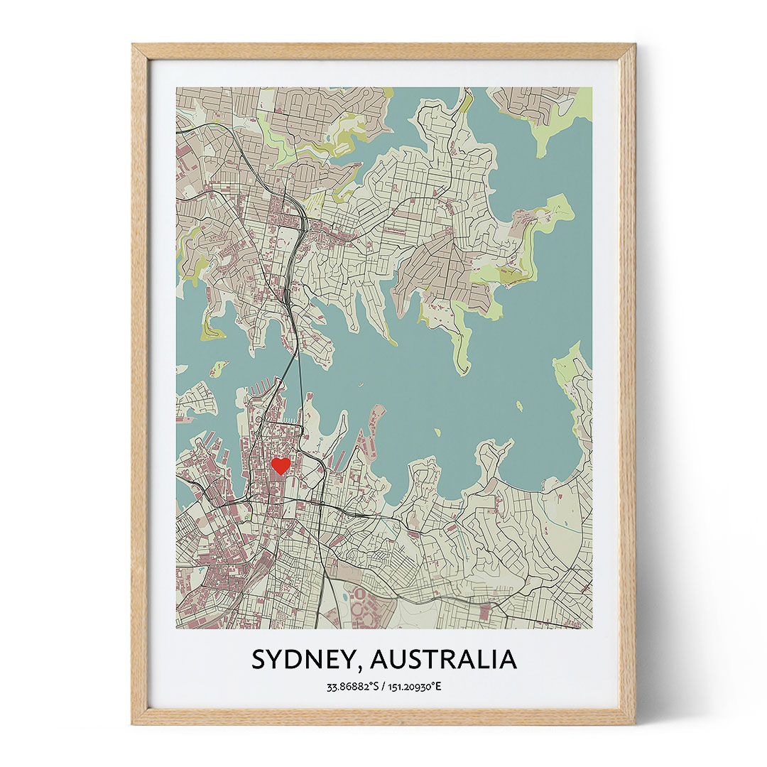 Custom Map Art - Custom City Map Prints - Positive Prints