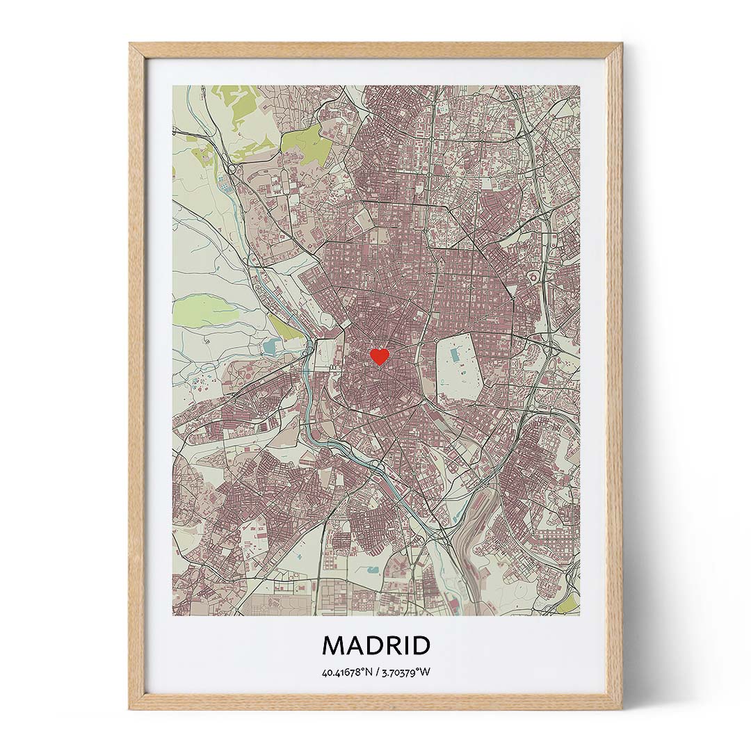 Mapas Personalizados | Cuadros Mapas Ciudades - Positive Prints