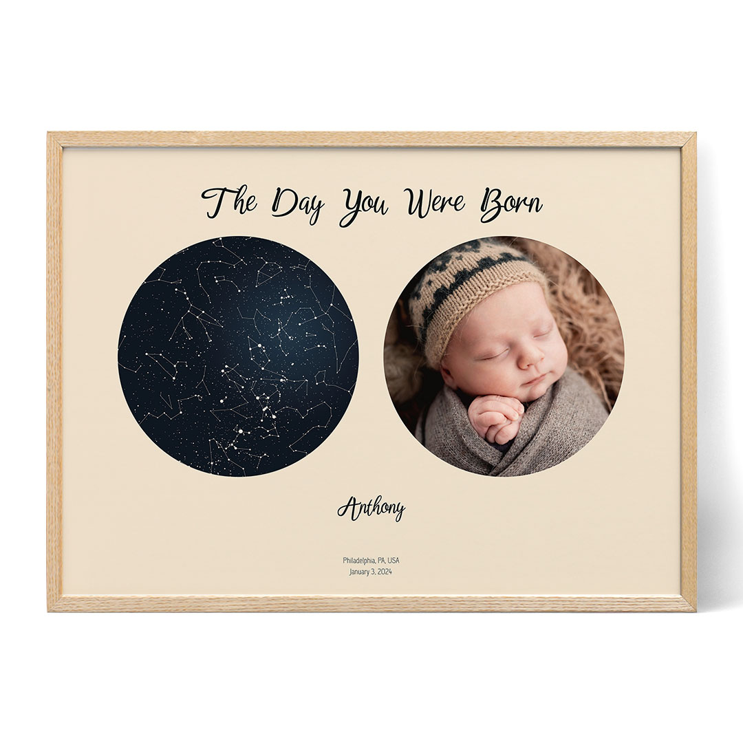 The Day You Were Born with Photo - Positive Prints