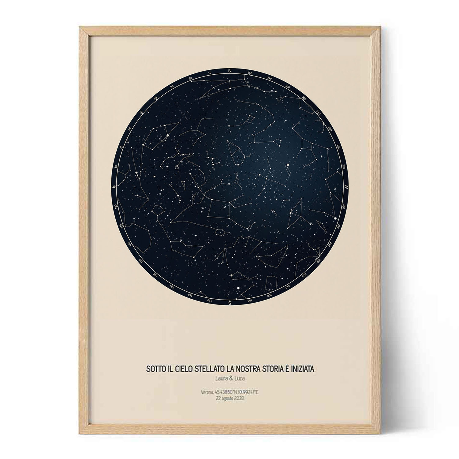 Mappa stellare personalizzata | La tua mappa delle stelle - Positive Prints