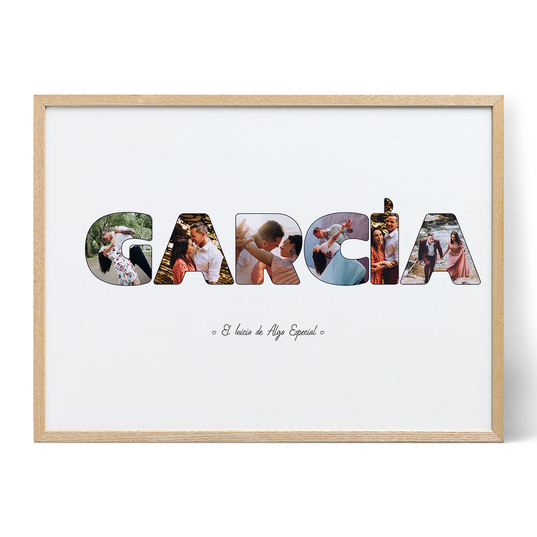 Collage de fotos de cartas de recién casados - Positive Prints