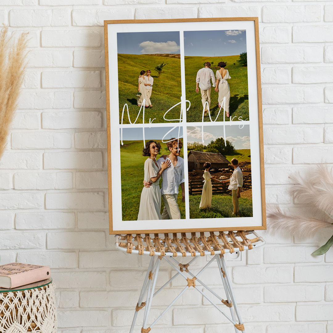 Mr & Mrs 4 Photo Collage - Positive Prints