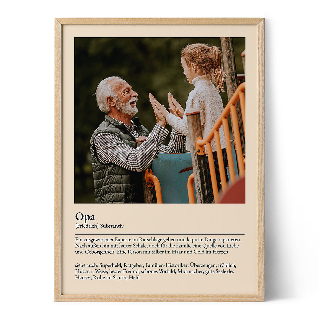 Opa Definition Poster - Positive Prints