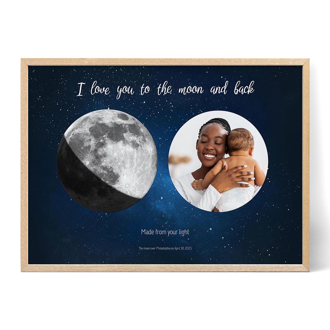 Mom's Special Moon with Photo - Positive Prints