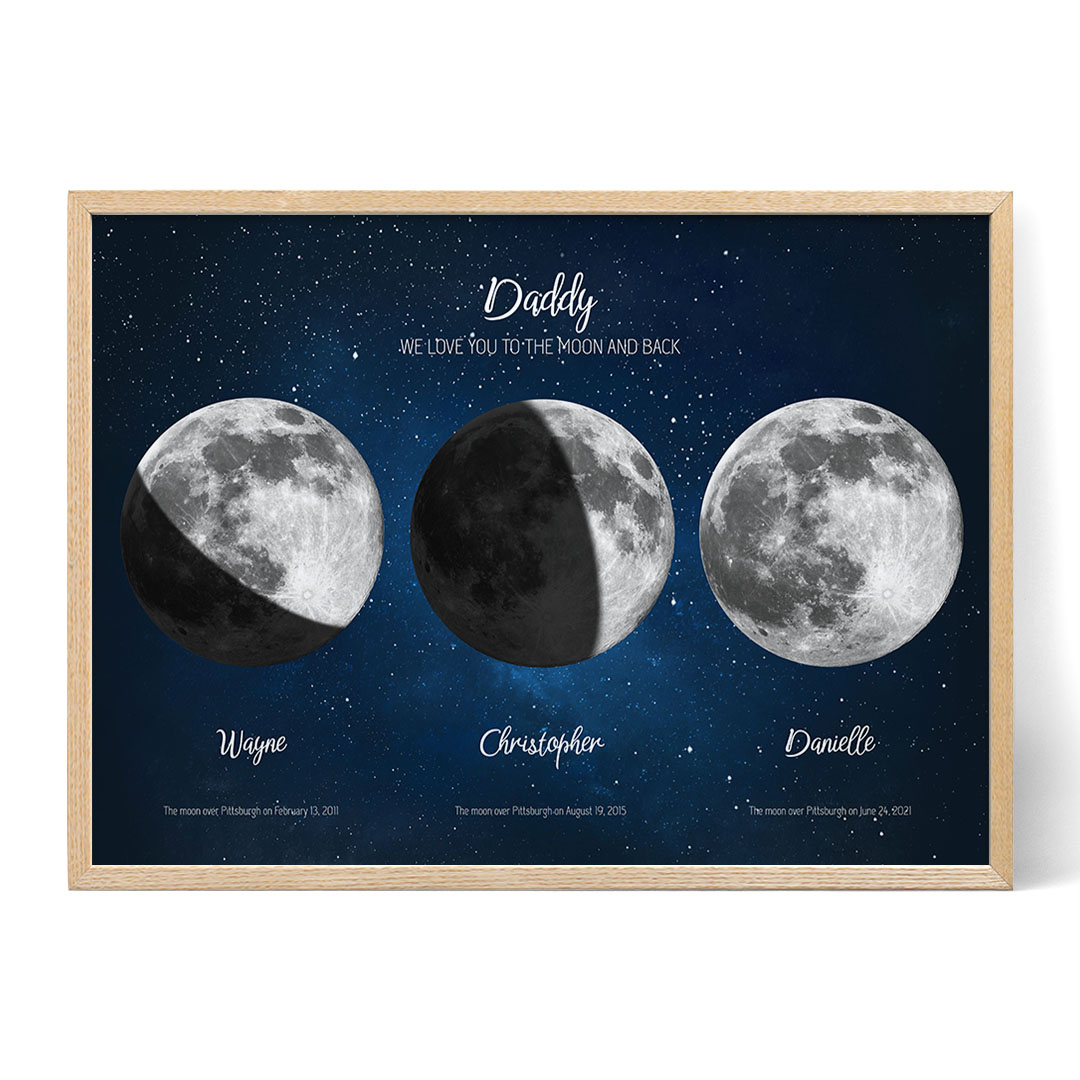 Three Moons for Dad - Positive Prints