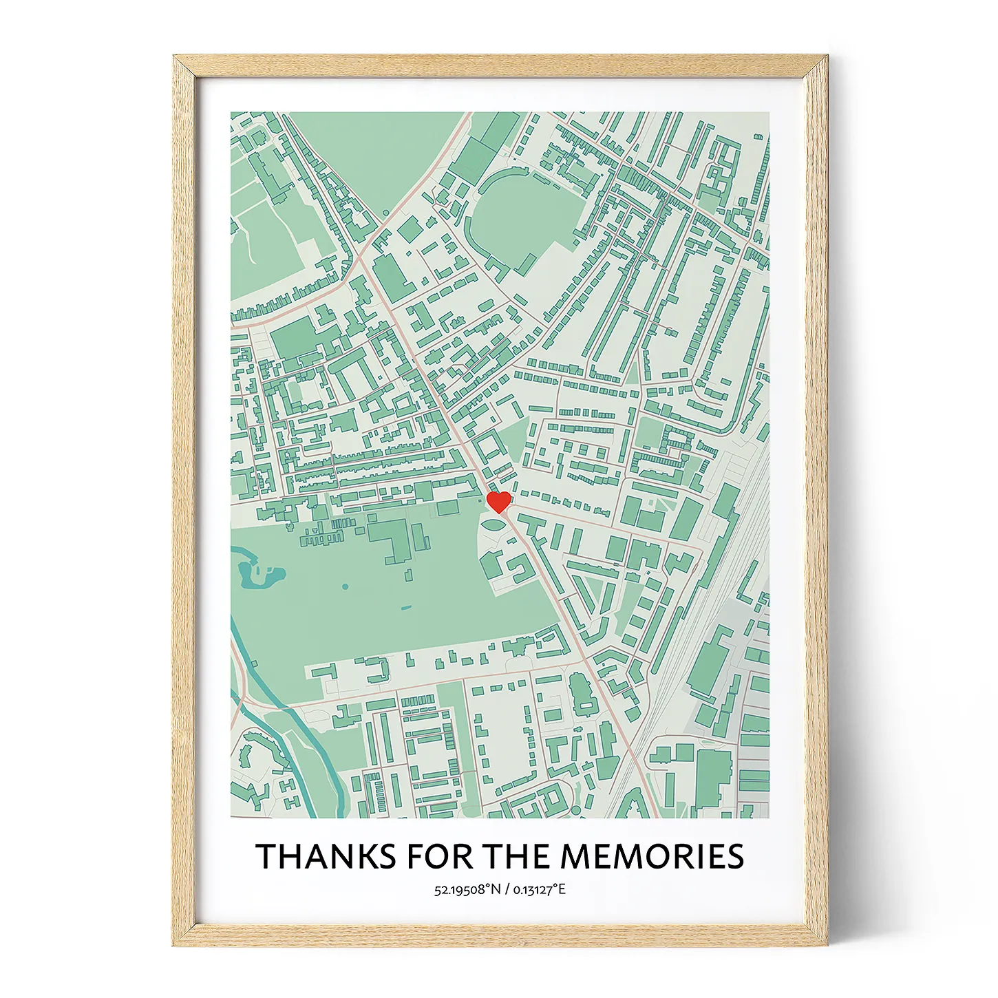 Moving Away Map - Personalized Gift - Positive Prints