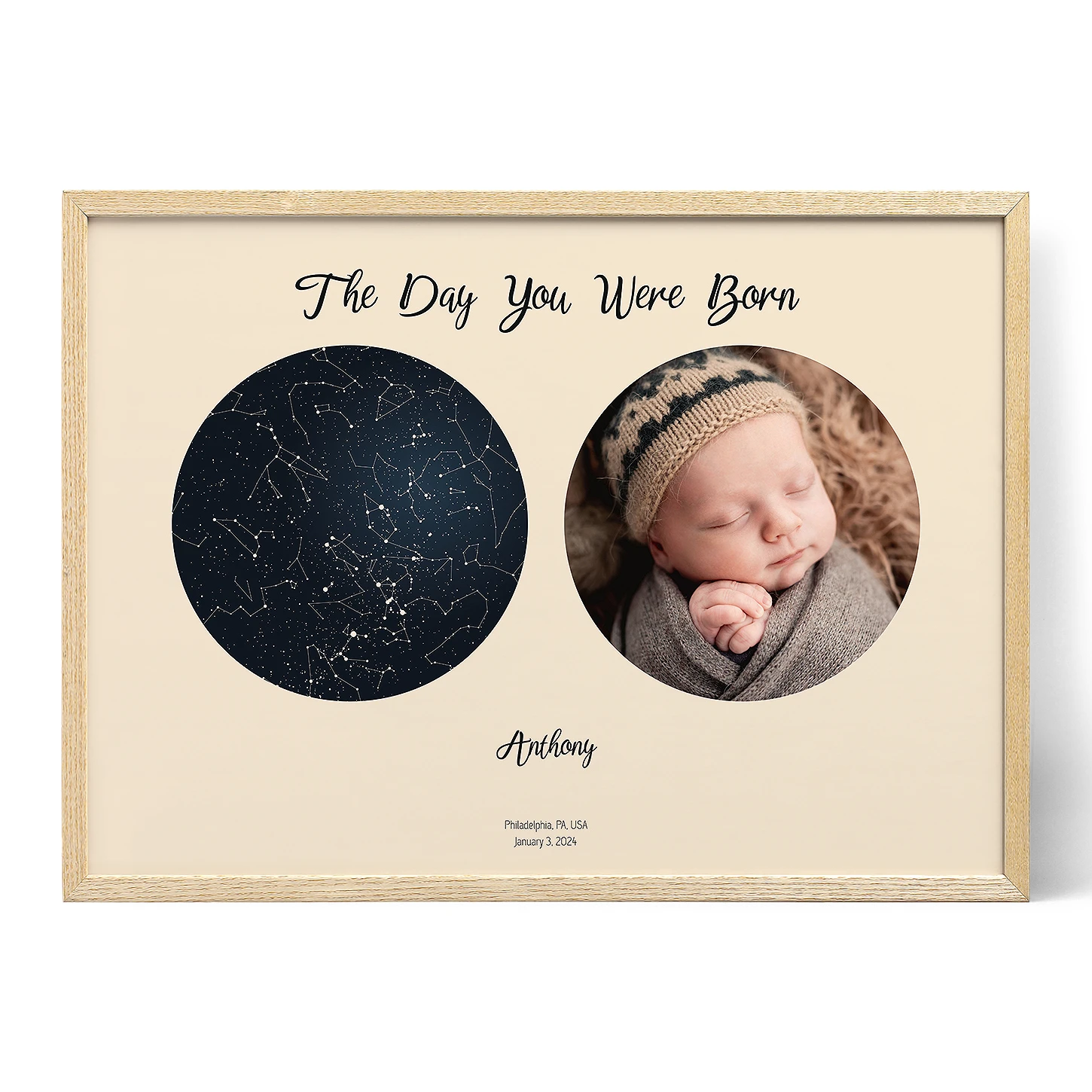 The Day You Were Born with Photo - Positive Prints