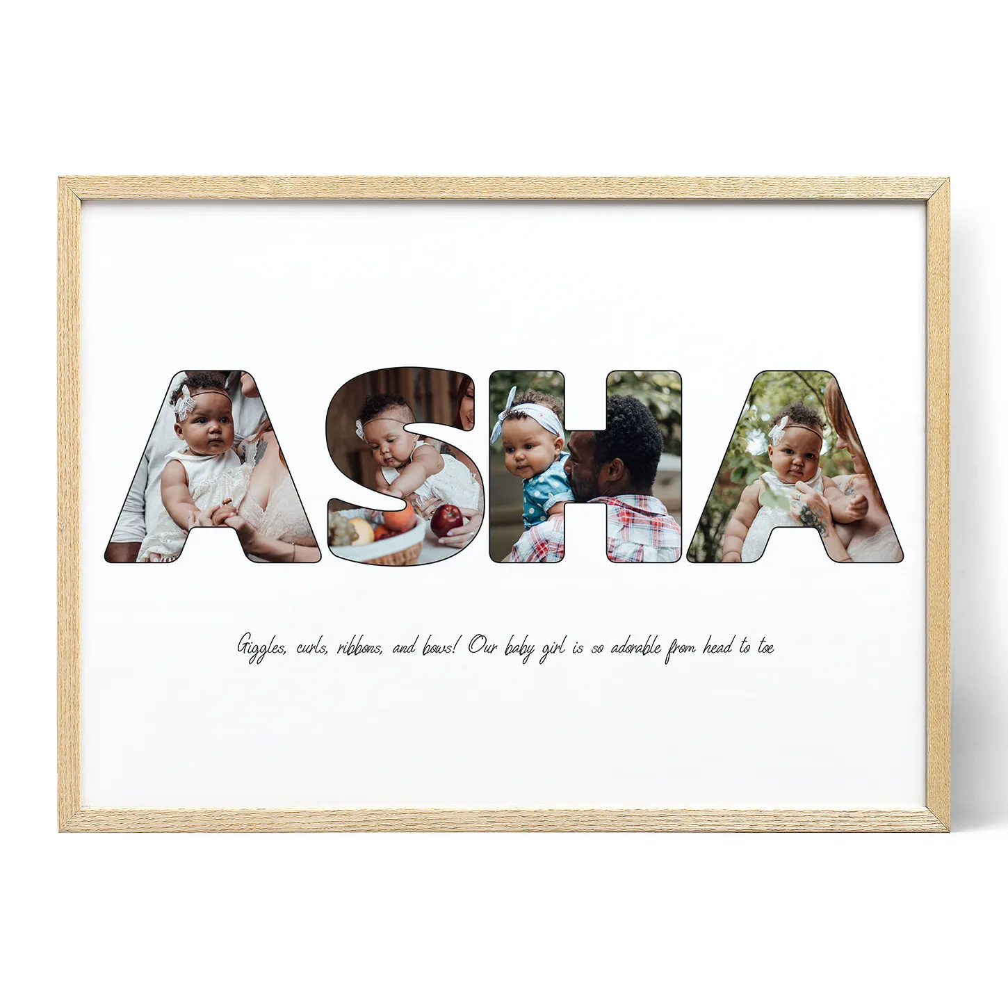 Baby Name Photo Collage - Positive Prints