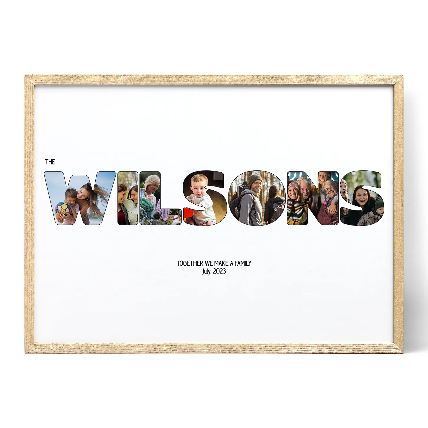 Family Name Photo Collage - Positive Prints