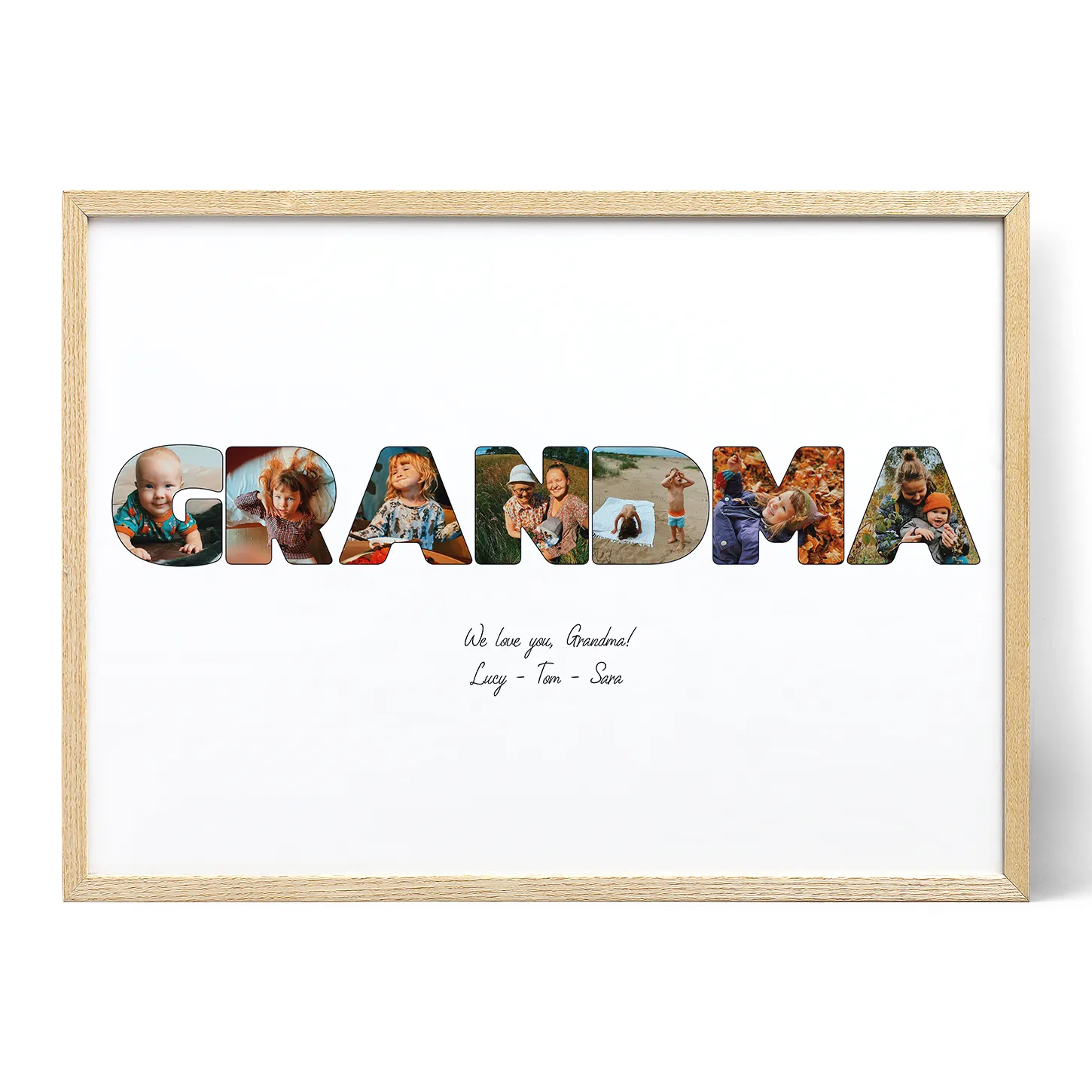 Granny Letter Photo Collage - Positive Print