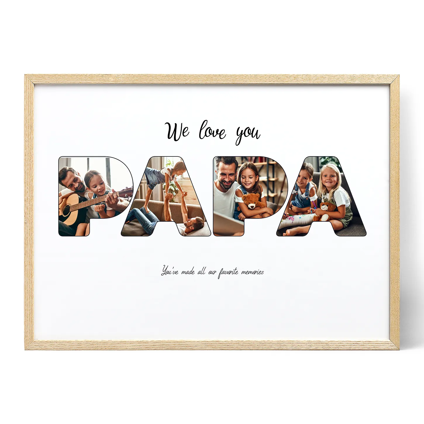 Papa Letter Photo Collage - Positive Prints