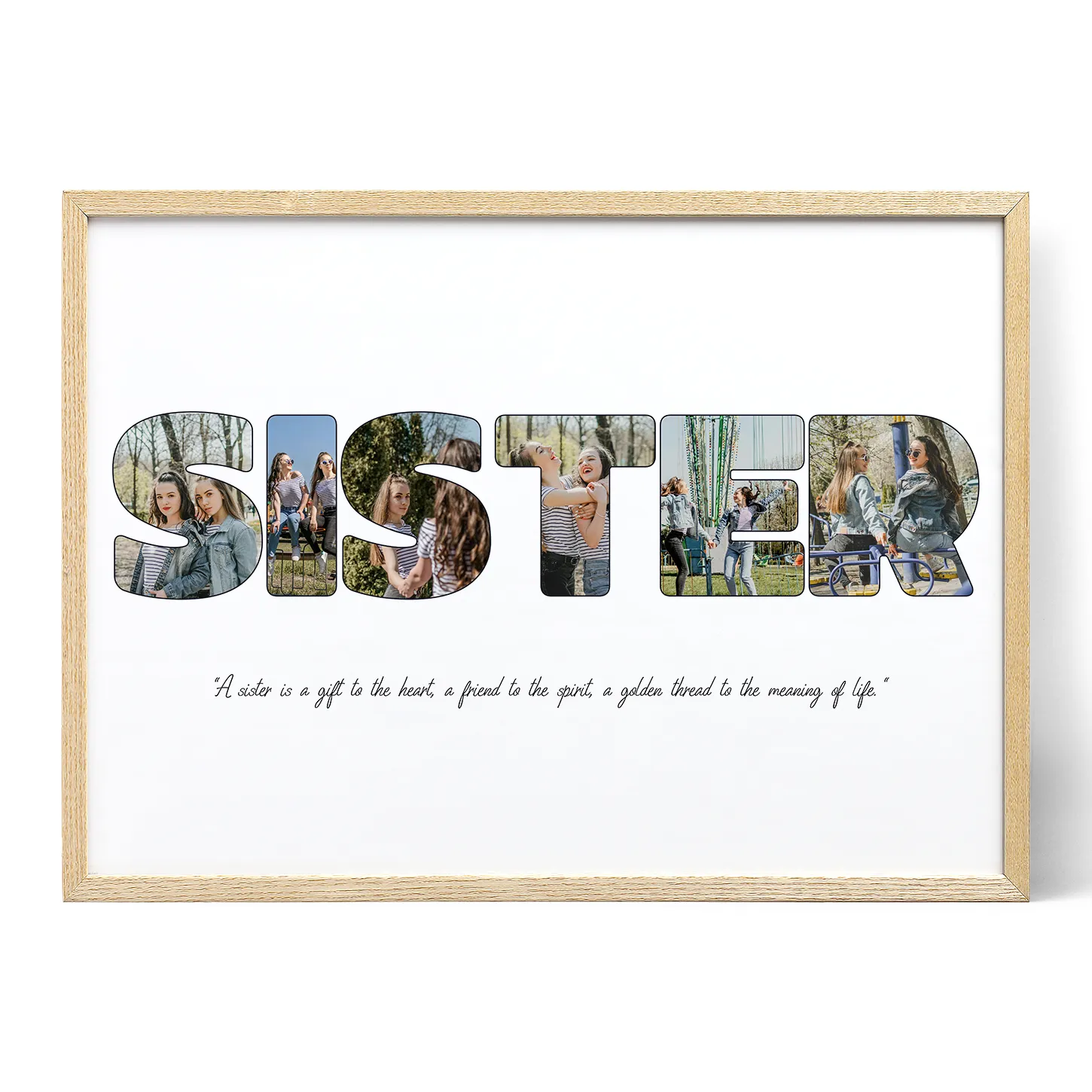 Sister Letter Photo Collage - Personalized Gift - Positive Prints