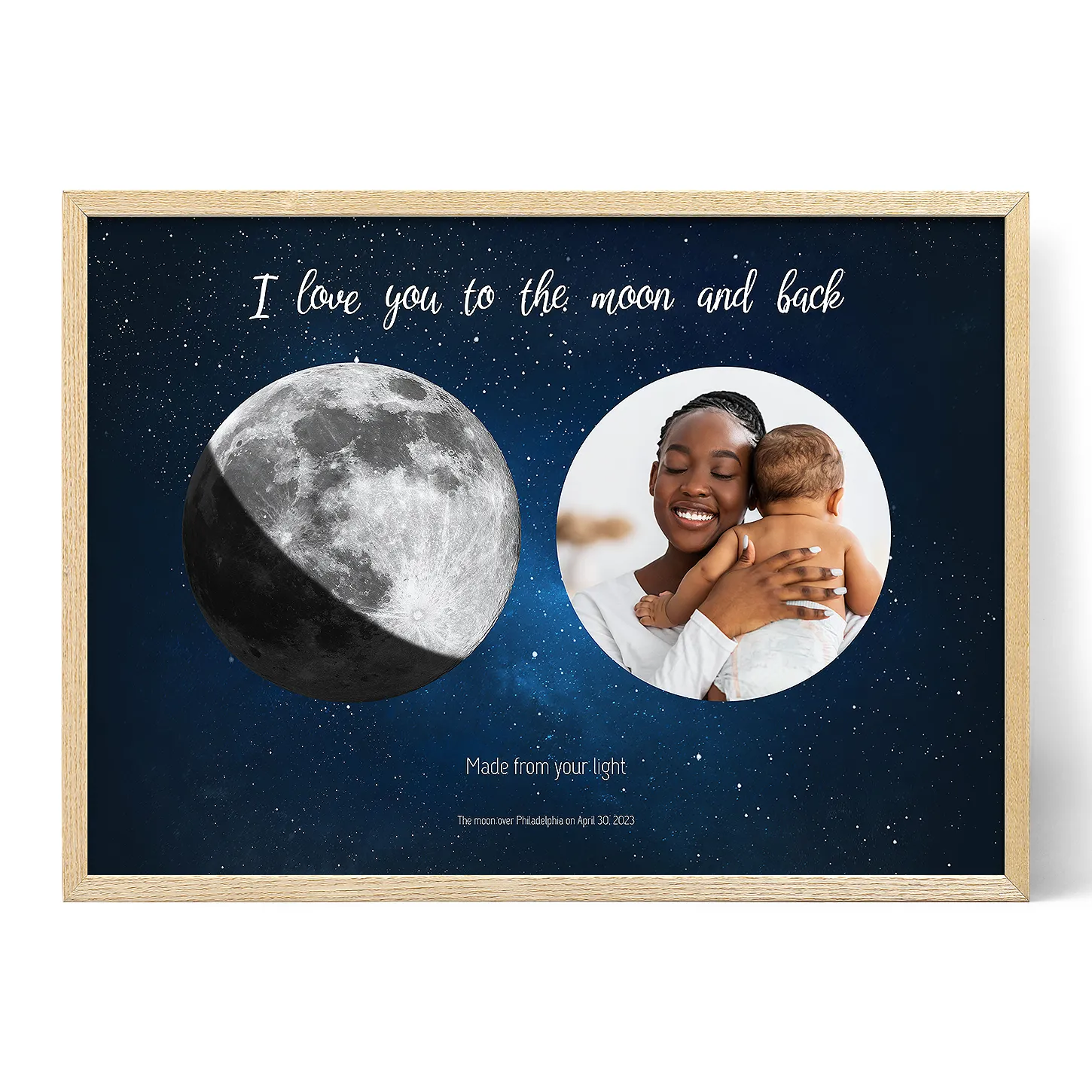 Mom's Special Moon with Photo - Positive Prints