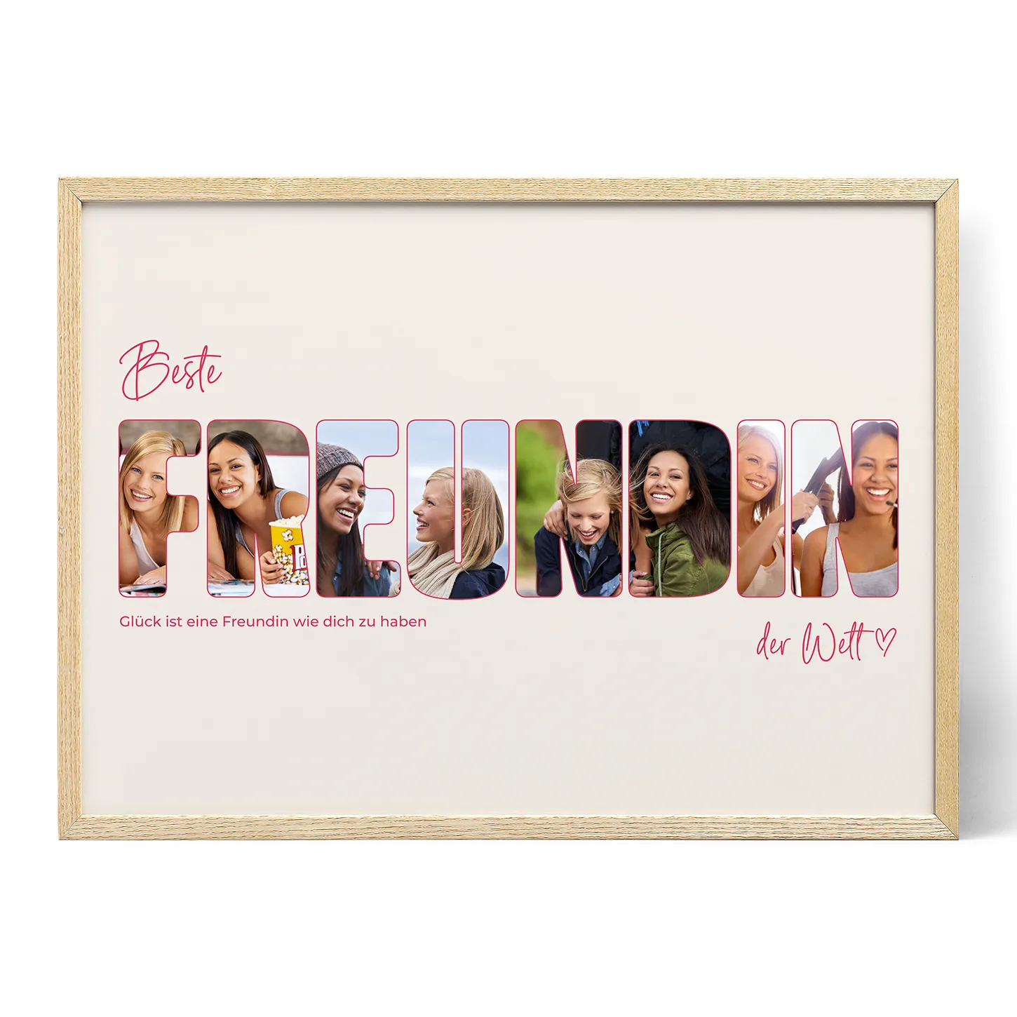 Buchstaben-Fotocollage für deine beste Freundin - Positive Prints