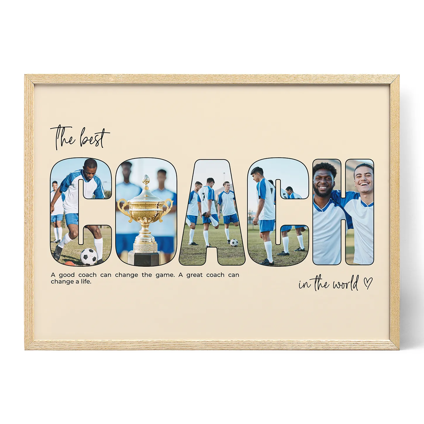 Coach Letter Photo Collage - Positive Prints