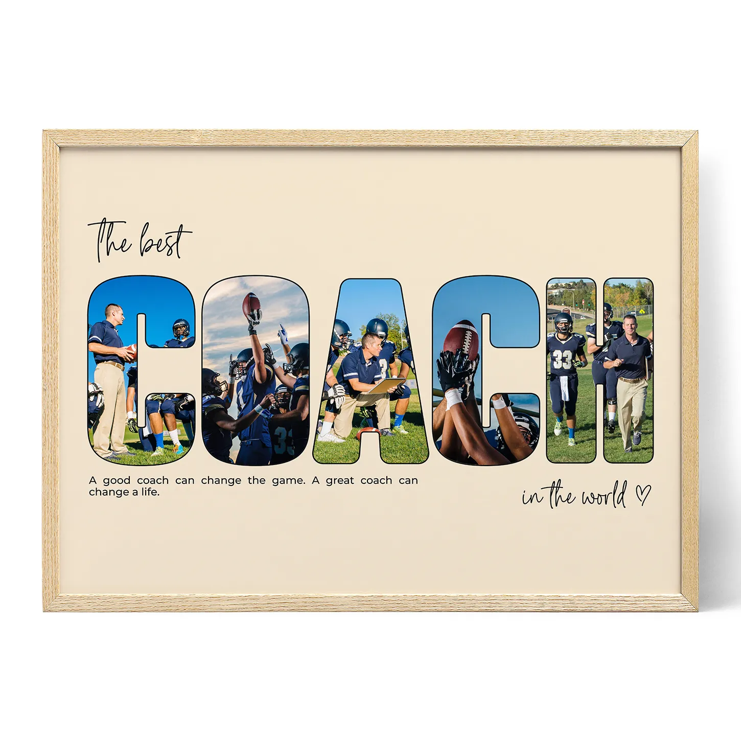 Coach Letter Photo Collage - Positive Prints