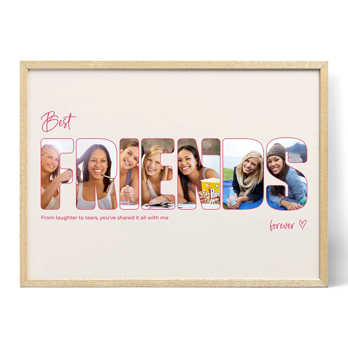 Friends Letter Photo Collage - Positive Prints