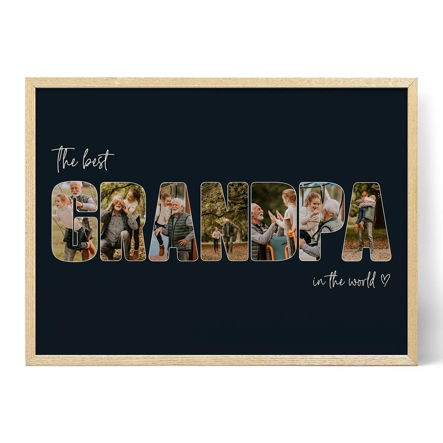 Grandpa Letter Photo Collage - Positive Print