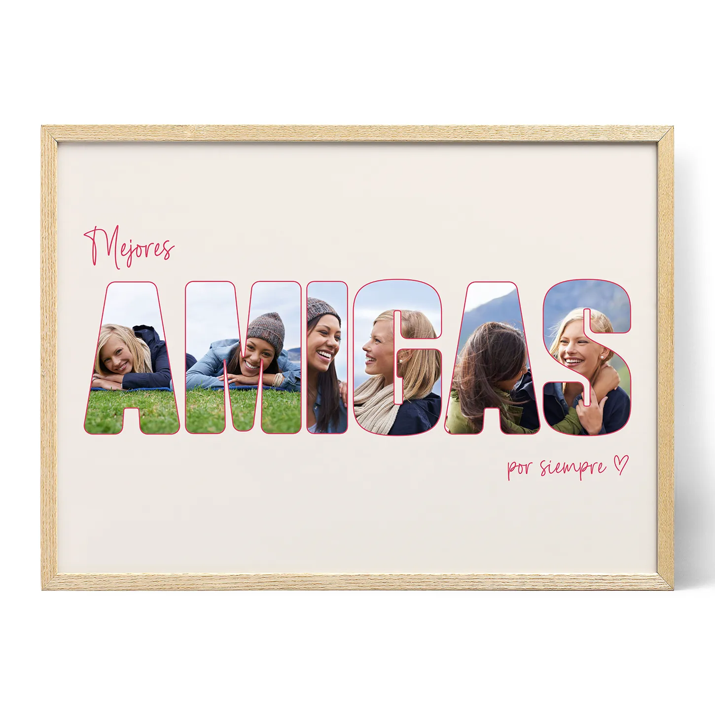 Collage de letras para tu mejor amiga - Positive Prints