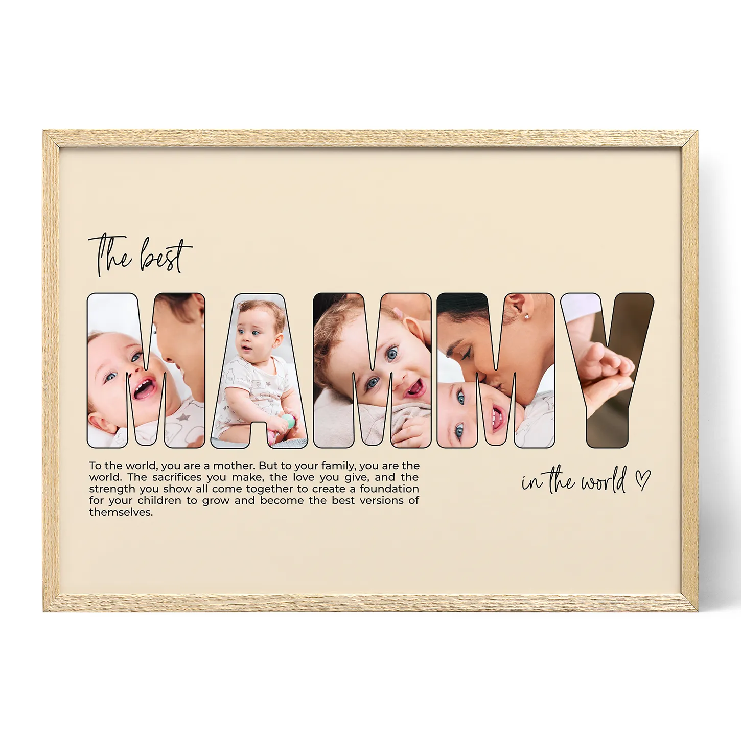The Best Mammy in the World - Photo Collage - Positive Prints