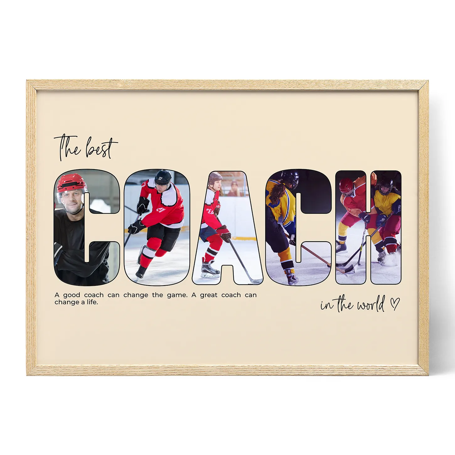 Coach Letter Photo Collage - Positive Prints