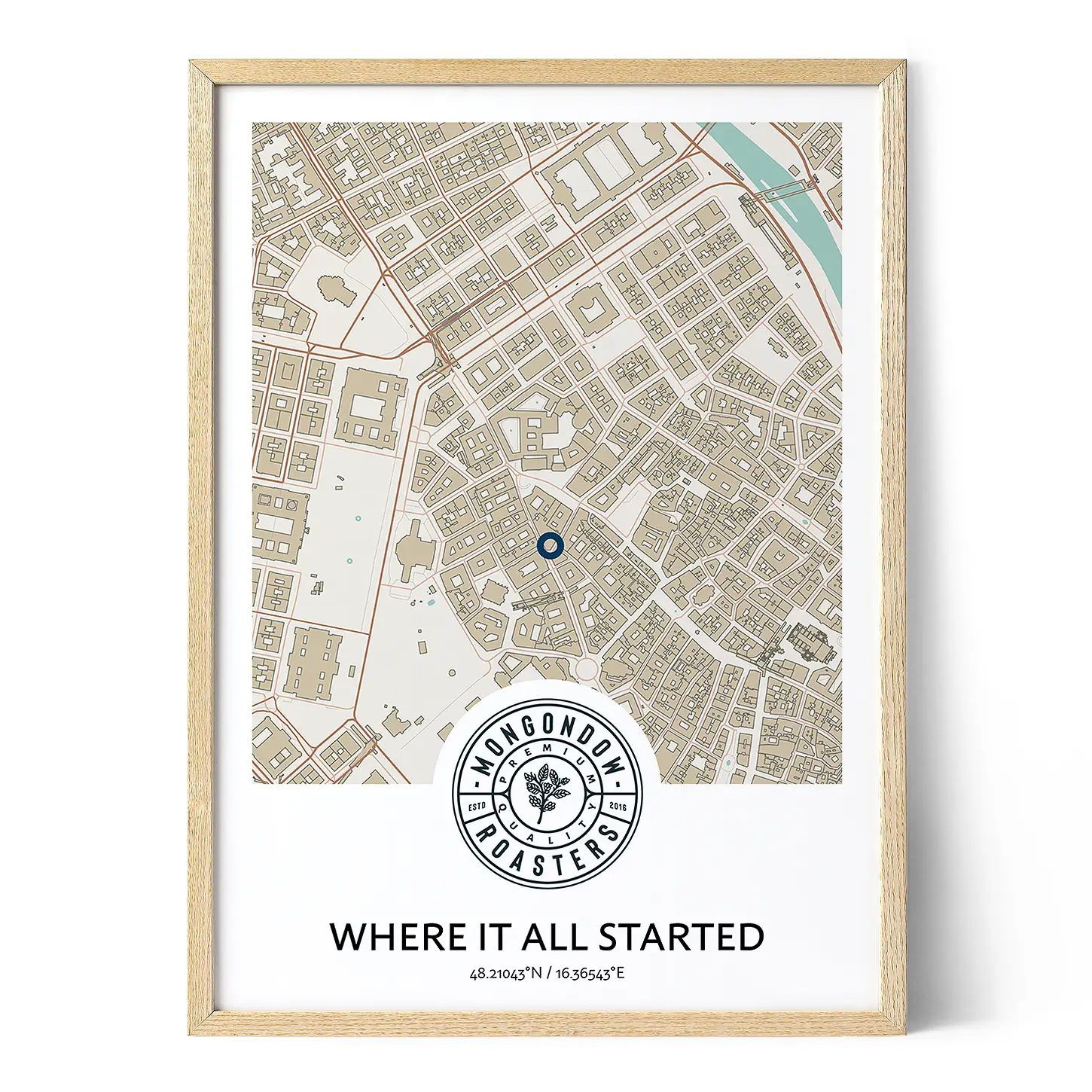 Personalised Business Location Map - Positive Prints