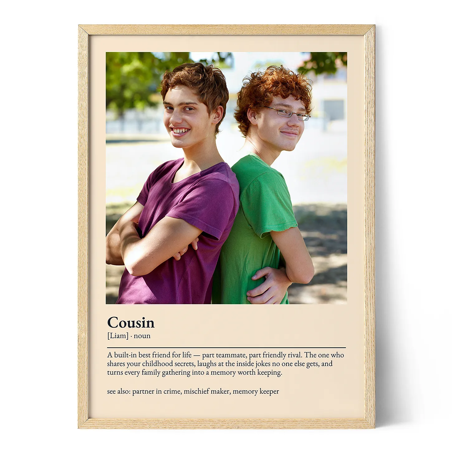 Cousin Definition Poster - Positive Prints