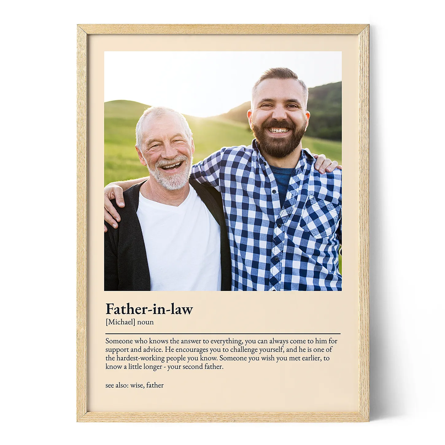 Father-in-law Definition Poster - Positive Prints