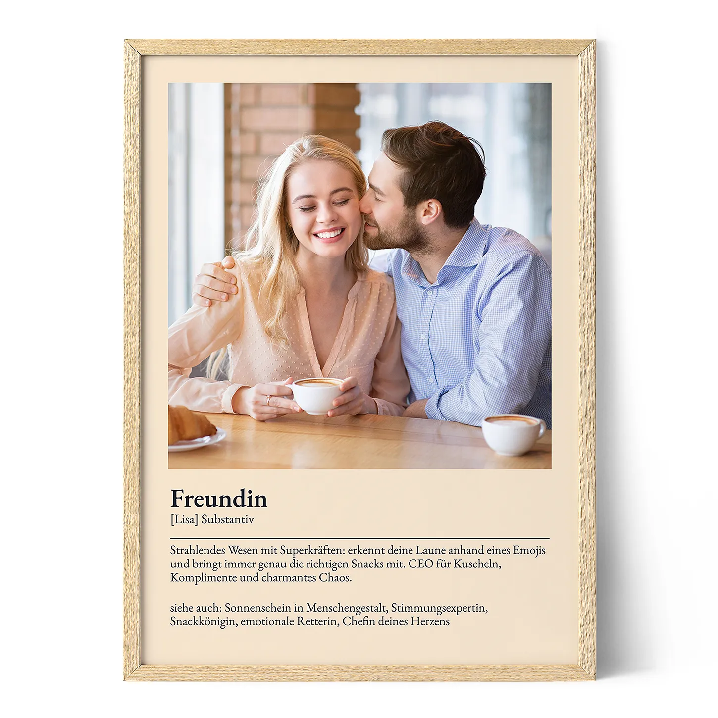 Freundin-Poster mit deiner Definition - Positive Prints