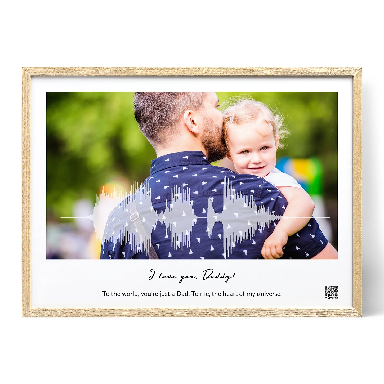 I Love You Daddy Soundwave Art - Positive Prints