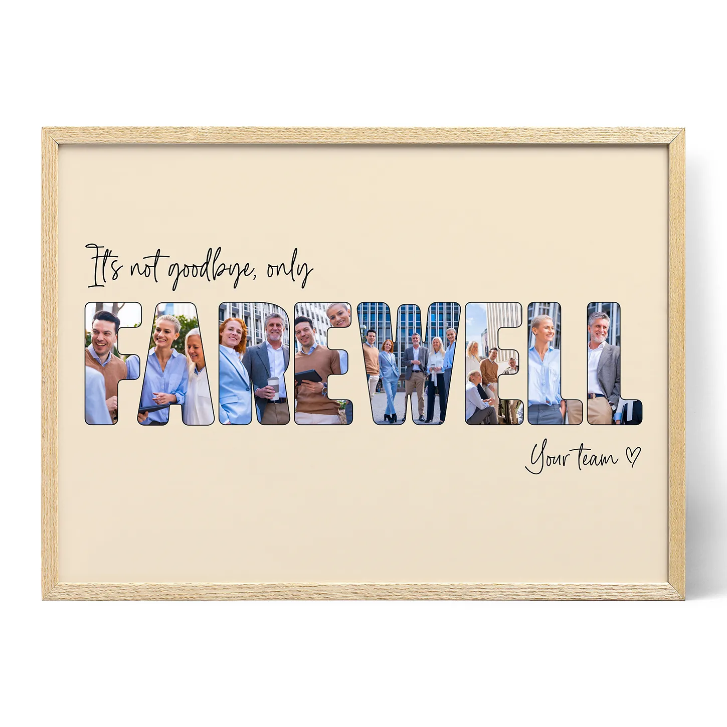 Farewell - Letter Photo Collage - Positive Prints