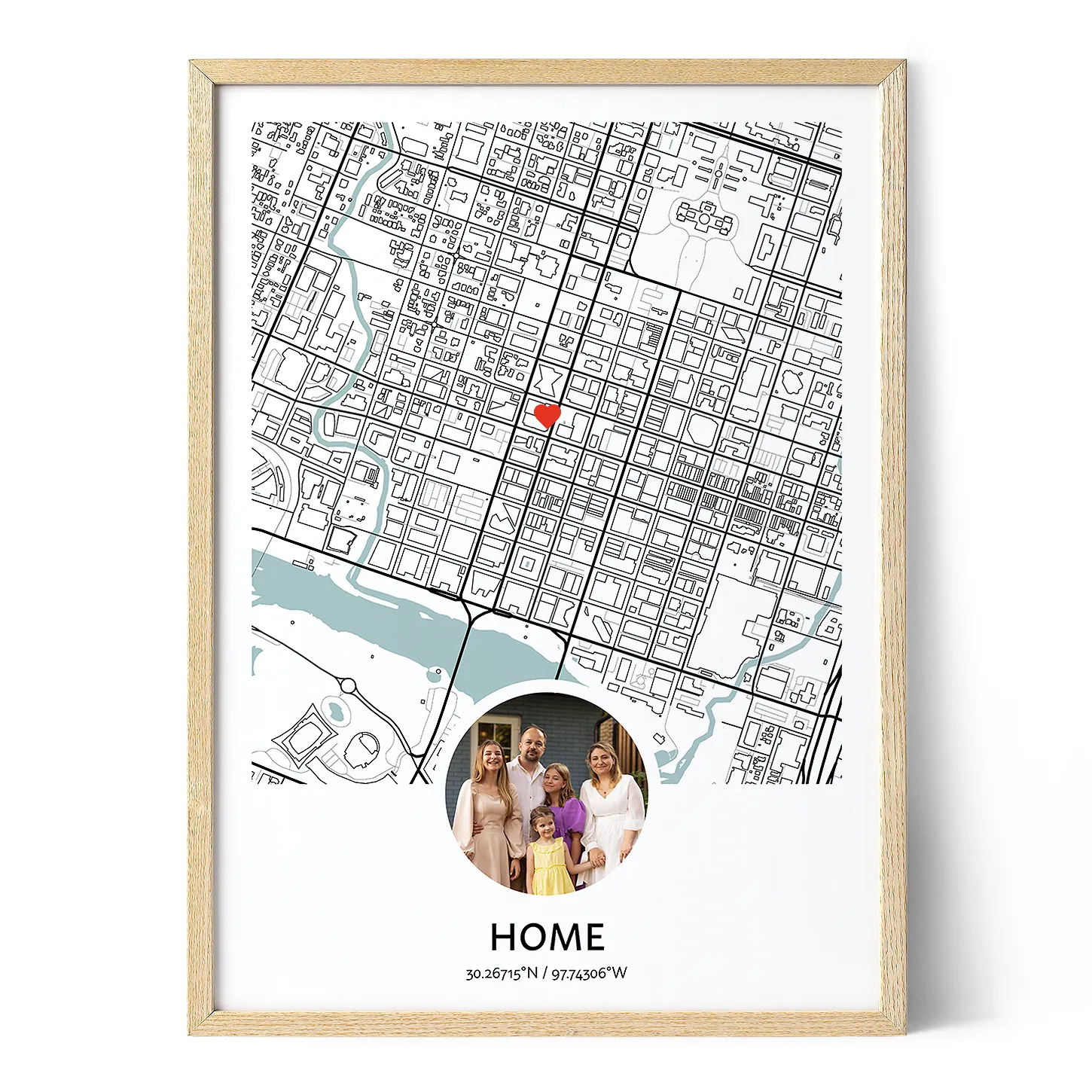 New Home Map with Photo - Positive Prints
