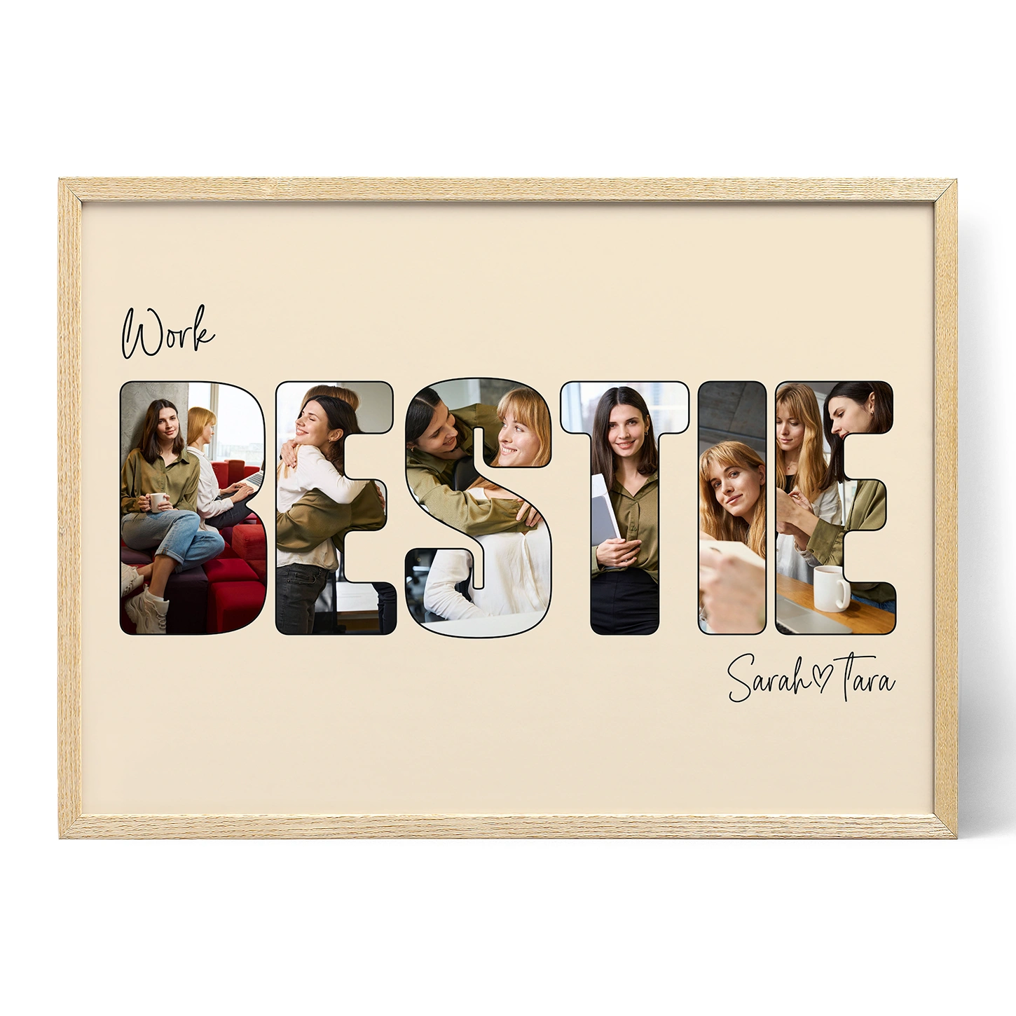 Work Bestie - Letter Photo Collage - Positive Prints