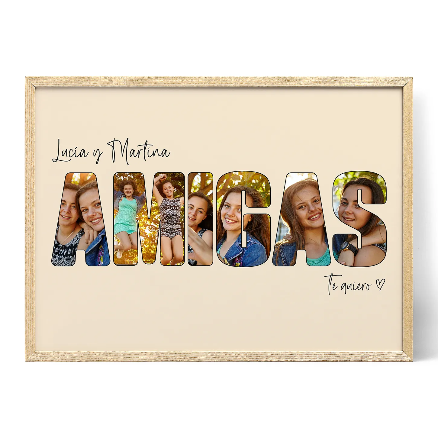 Mejores Amigas - Collage de letras - Positive Prints