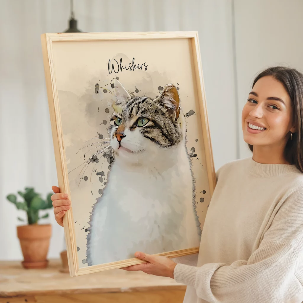Custom Cat Portrait - Positive Prints