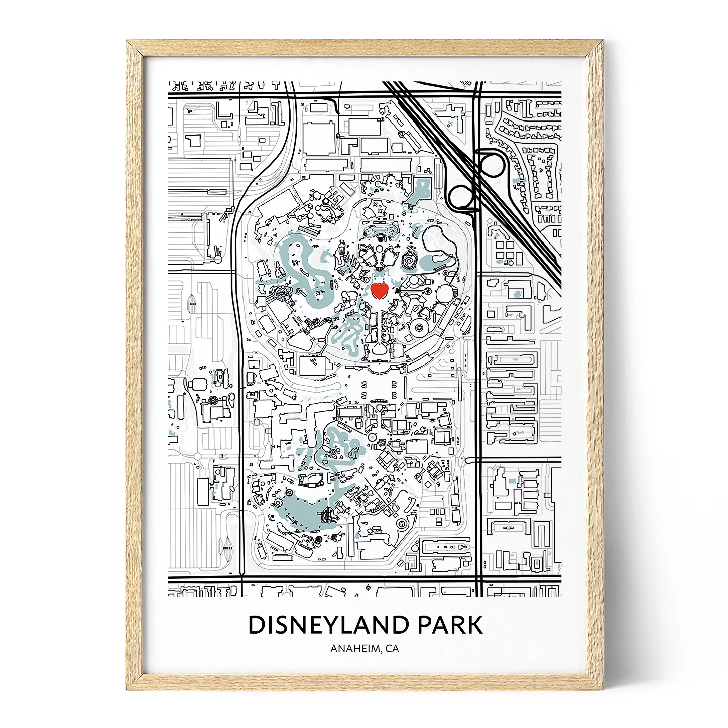 Disneyland Resort Map Poster - Positive Prints