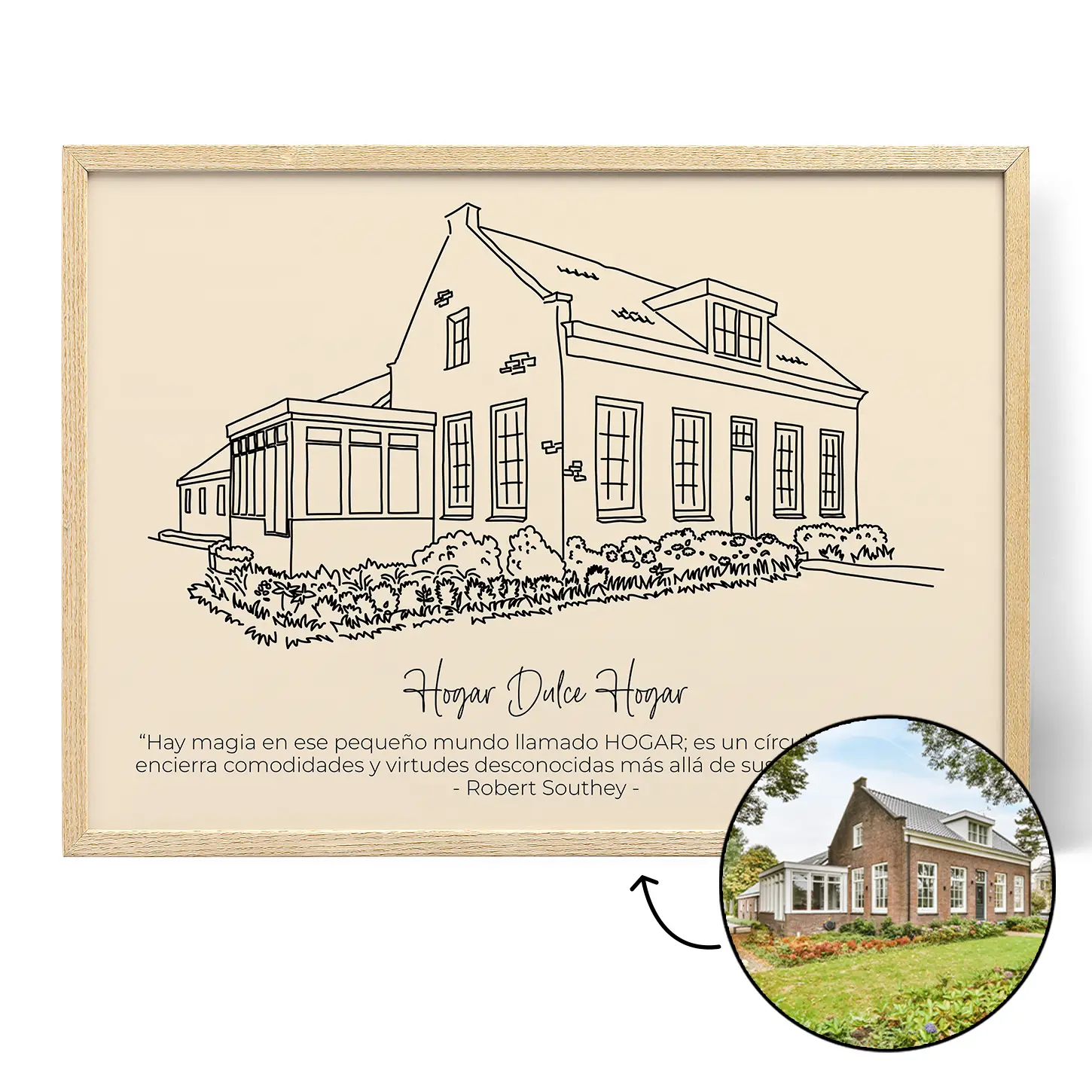 Arte Lineal de una Casa - Positive Prints