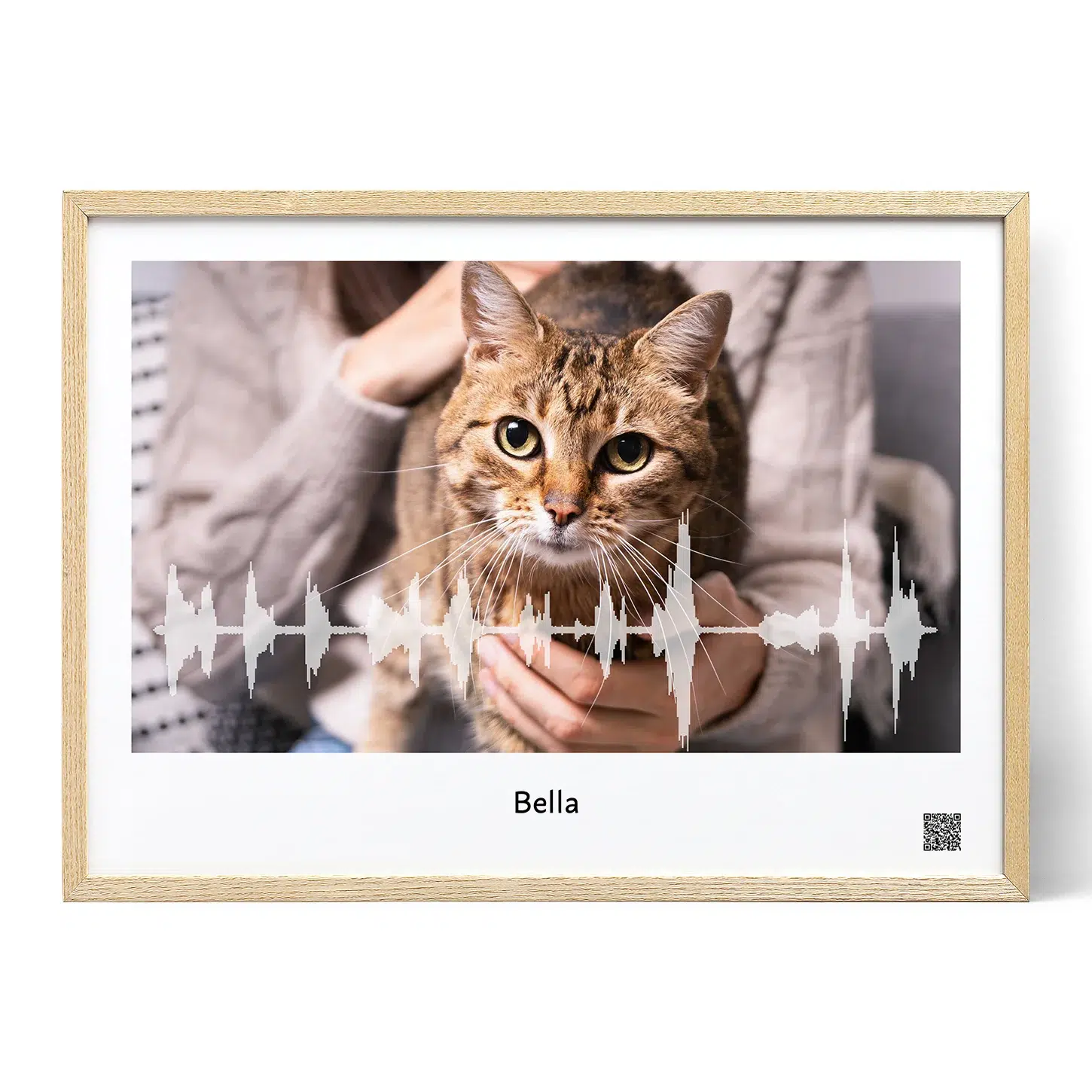 Cat Meow Soundwave Art - Positive Prints